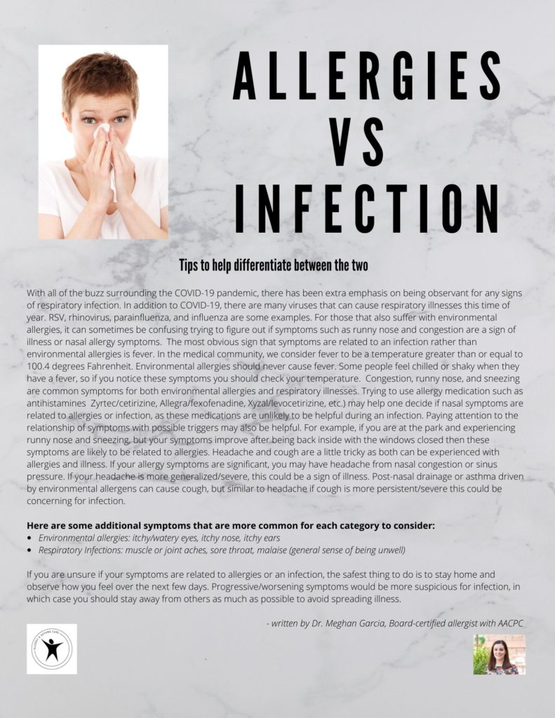 Is it Allergies or Infection? | Allergy – Asthma Care and Prevention Center